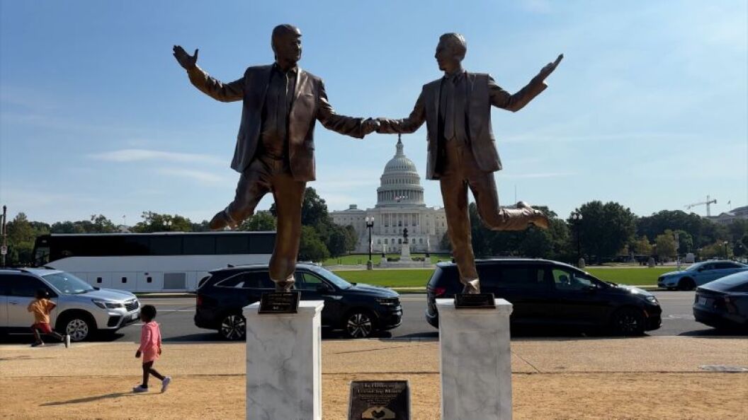 SEPE - Statue of President Trump and Jeffrey Epstein titled ‘Best ...