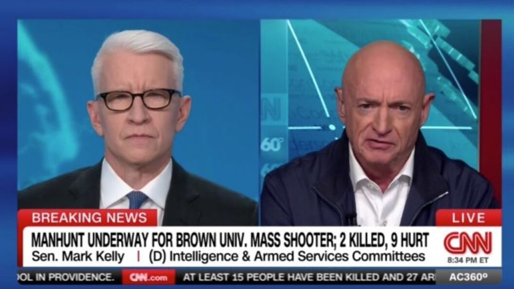 SEPE - Democratic Sen. Mark Kelly reacts to the mass shooting at Brown ...